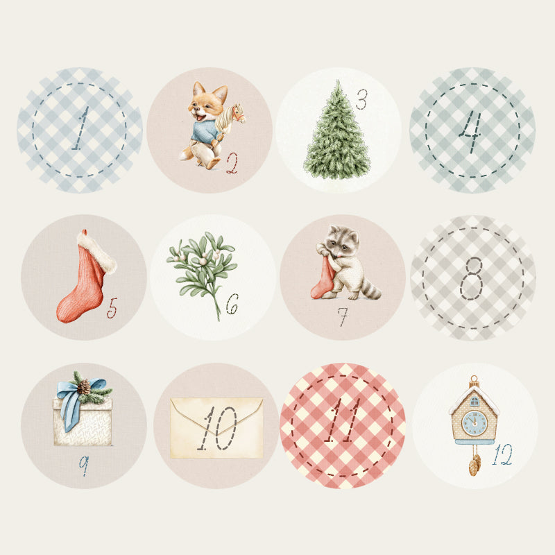 Petit Nöel Advent Calendar Stickers – La Fiesta de Olivia