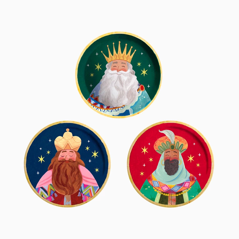 Dessert plates SSMM The Kings mix / 6 units. – La Fiesta de Olivia